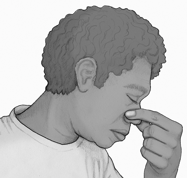 Nosebleed Black Person