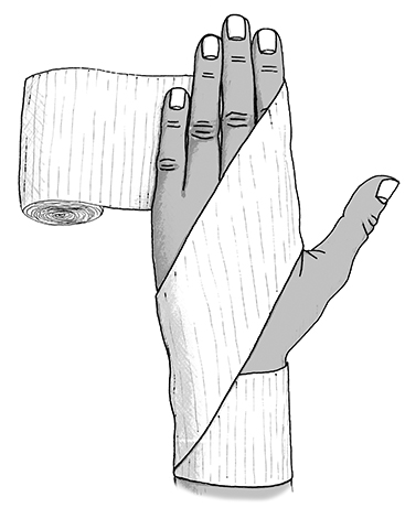 How To Draw A Hand Wrapped Around Something